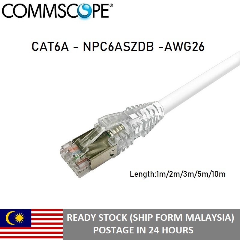 COMMSCOPE/AMP NPC, Cat 6A,RJ45 Patch Cord category 6A, S/FTPShielded ...