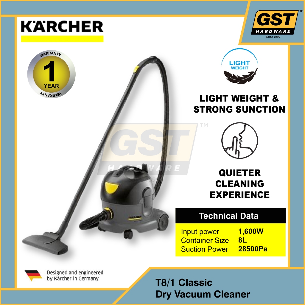 Karcher Vacuum T8/1 Classic Kacher Vacuum Cleaner Small Dry Vaccum ...