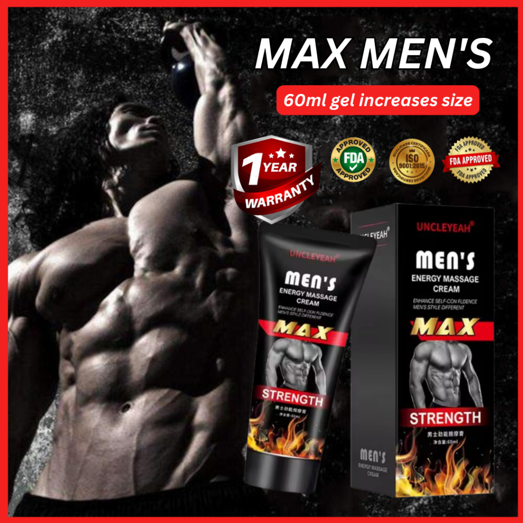[Buy 1 free 1] MAX MEN'S 60ml cream 100% Legal And pampalaki ng ari ng ...