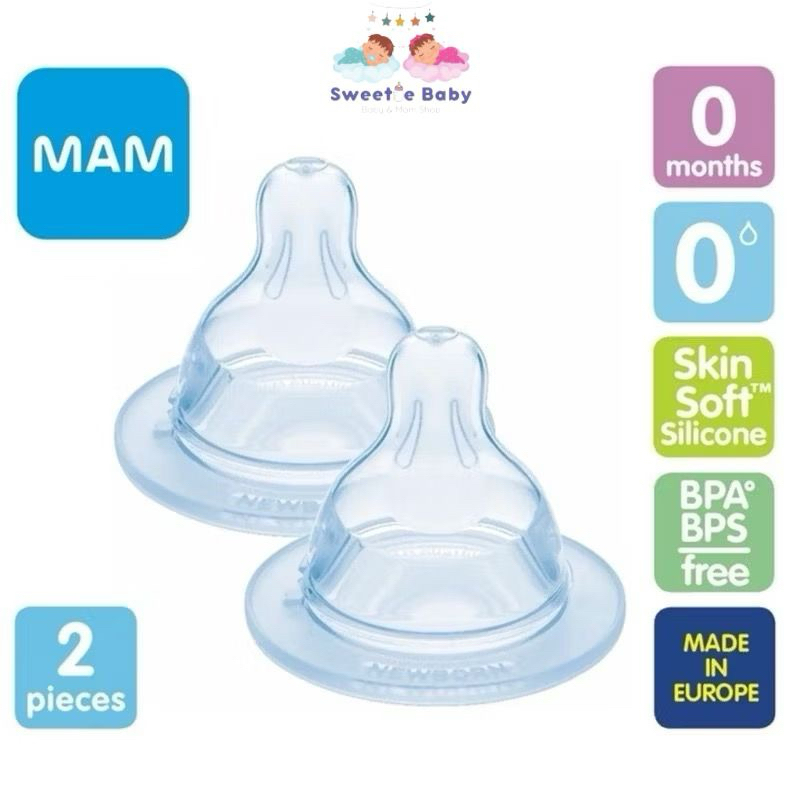 MAM Teats (2pcs) - (0m+), (2m+), (4m+), (6m+) | Shopee Malaysia