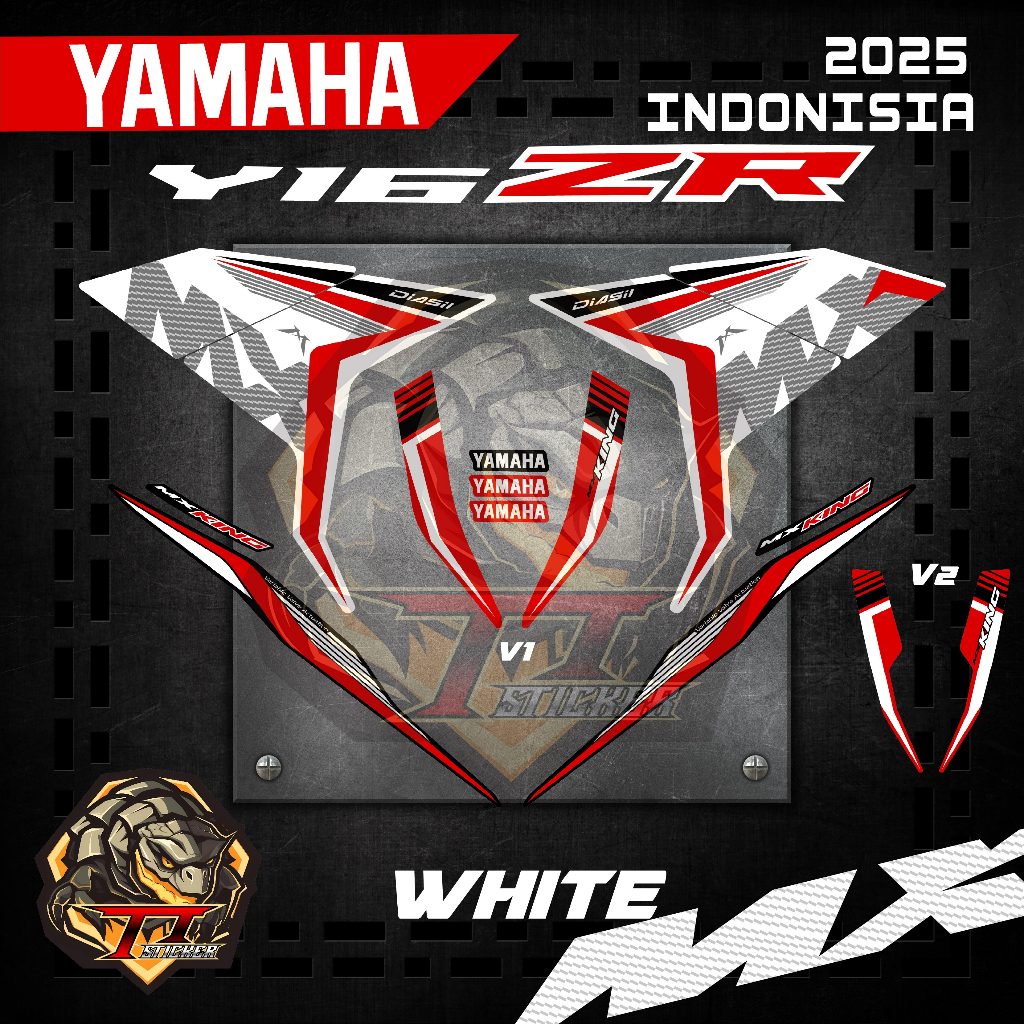 STRIPE YAMAHA Y16ZR Y16 MX KING 155 INDONESIA 2023 2025 CUSTOM BODY ...