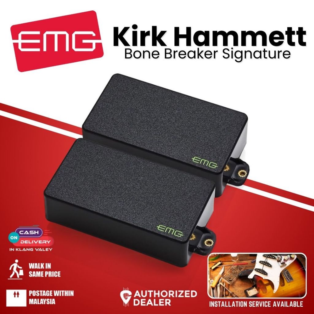 EMG Kirk Hammett Bone Breaker Signature Pickup Set | Shopee Malaysia