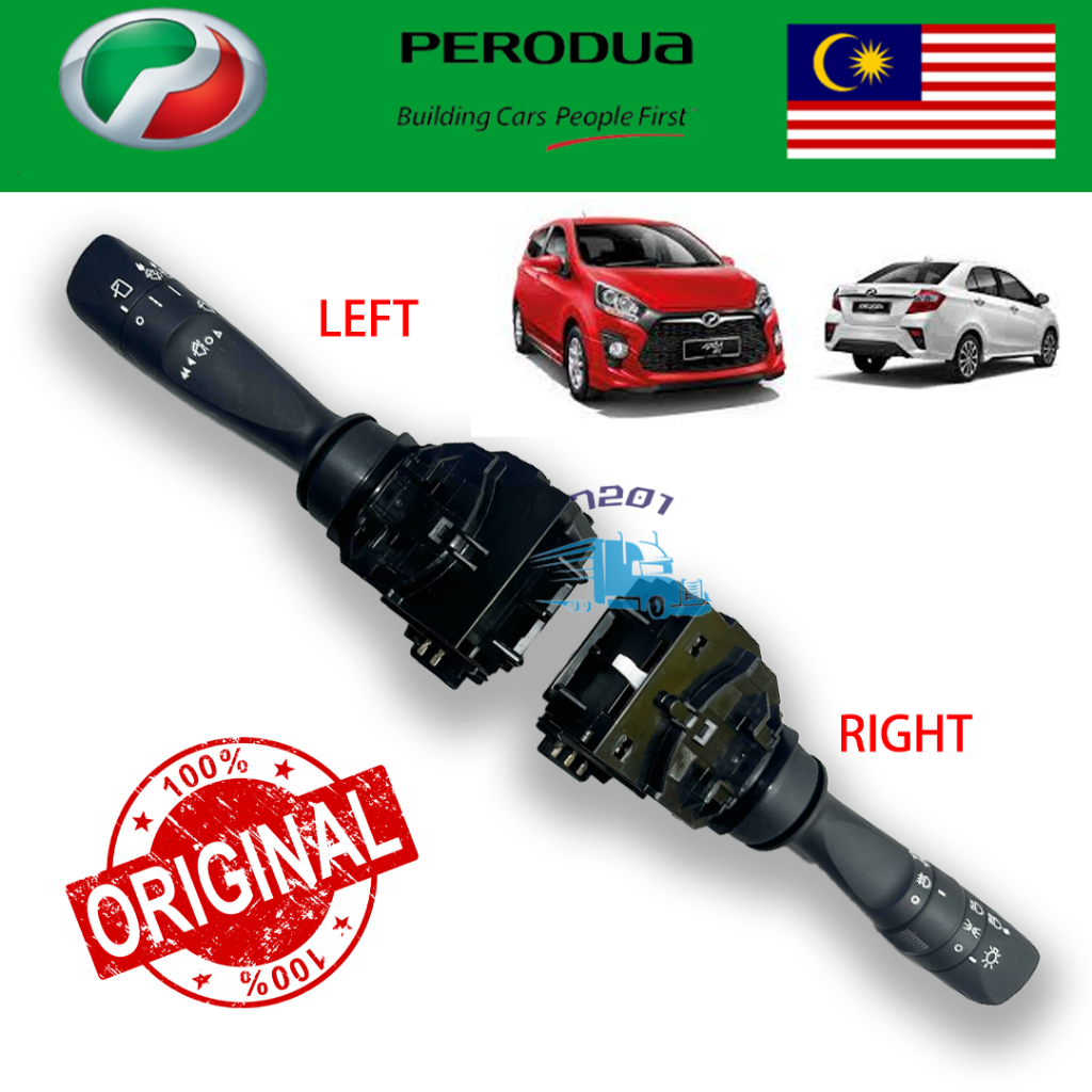 100%ORIGINAL PERODUA Head Lamp/Turn Signal Switch Original (Perodua ...