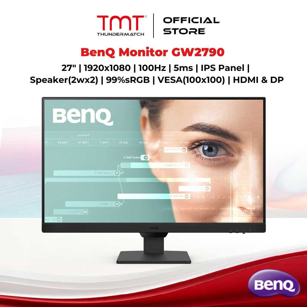 BenQ Monitor GW2790 | 27" | 1920x1080 | 100Hz | 5ms | IPS Panel ...