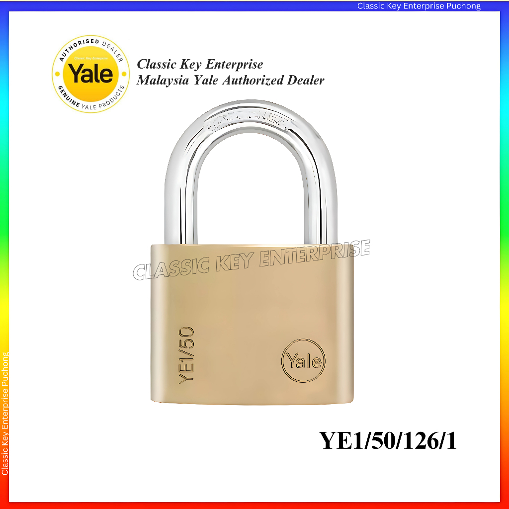 Yale pad lock kunci grill besi pintu YE1-50-126-1 Solid Brass | Shopee ...