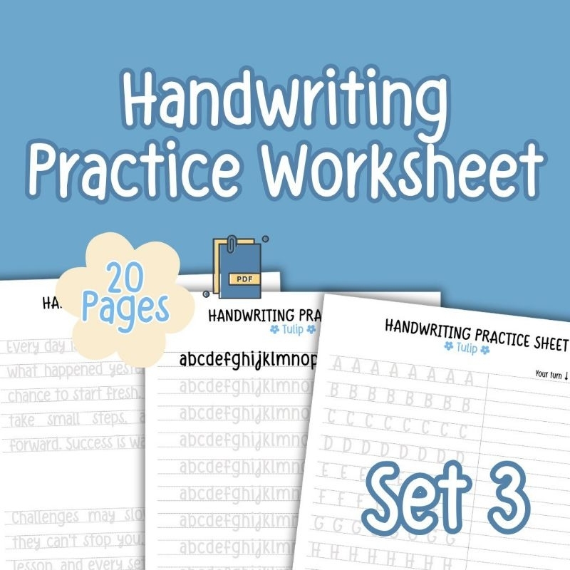 103 Printable Handwriting Practice for Students | Daily English ...