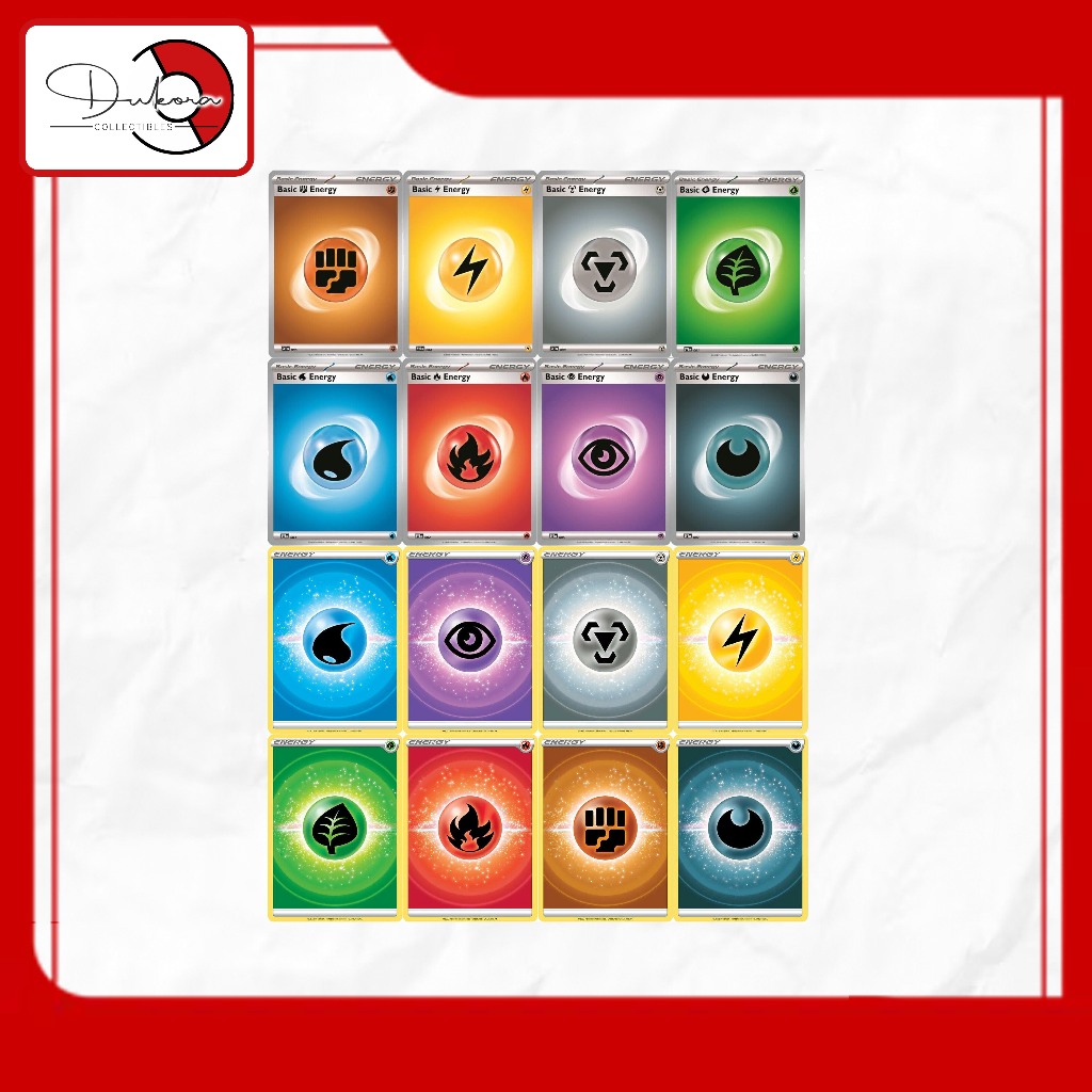Pokemon TCG: Basic Energy Cards - Fire | Water | Grass | Lightning ...