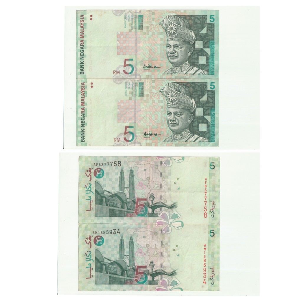 Duit lama Malaysia Siri 10 RM5 Nombor dan Condition seperti gambar ...
