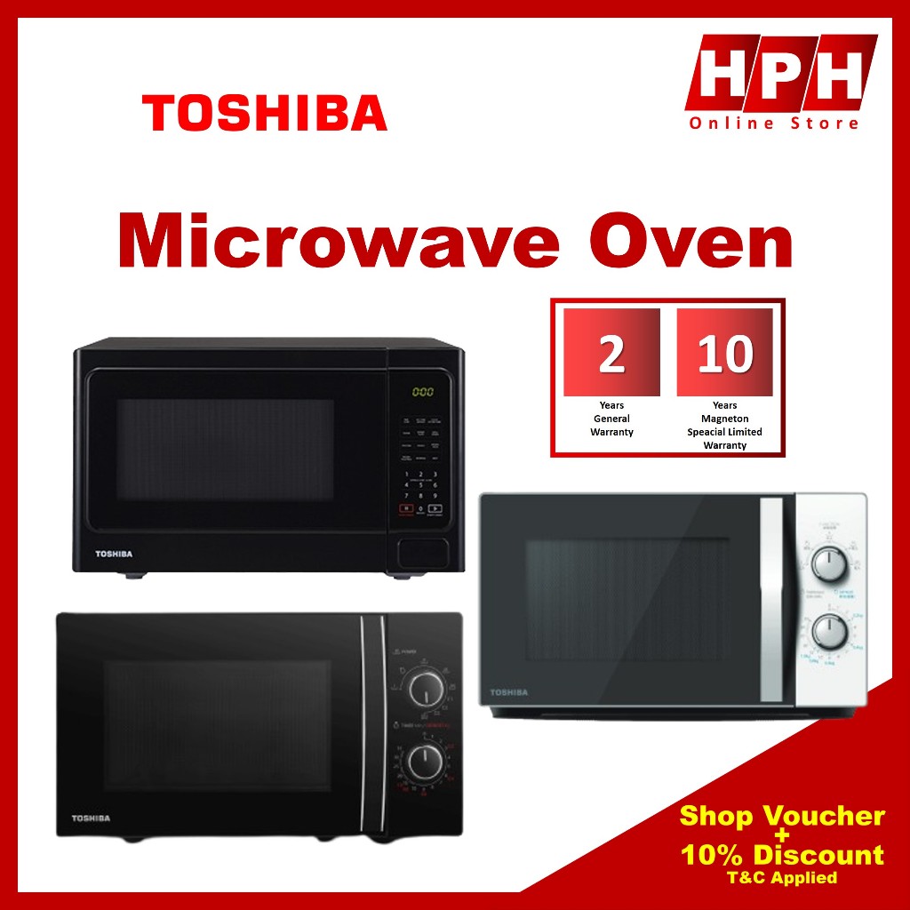 Toshiba Microwave Oven (20L) MWP-MM20P(WH) / MW-MG20P(BK) | Shopee Malaysia