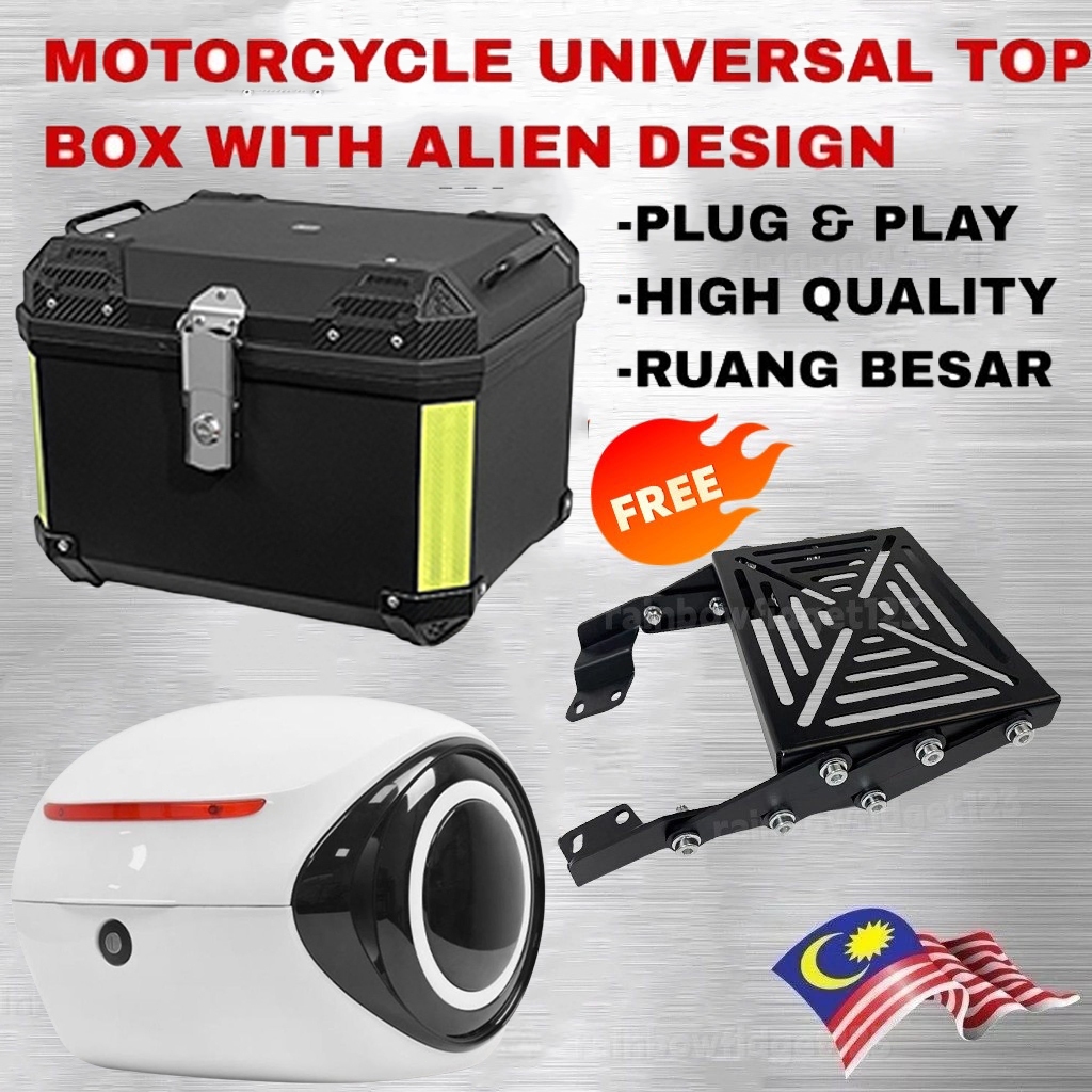 🔥COMBO SET🔥Rack lipat Alien tail box motor siput adjustable rear rack ...