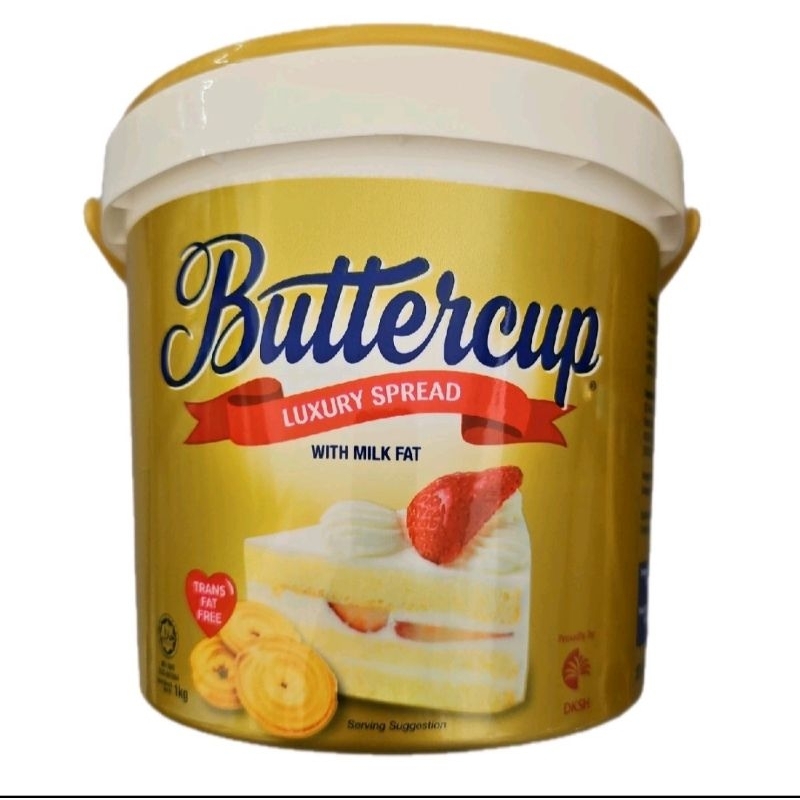 Buttercup 1kg Luxury Spread with Milk Fat Halal / Buttercup 1kg Sapuan ...