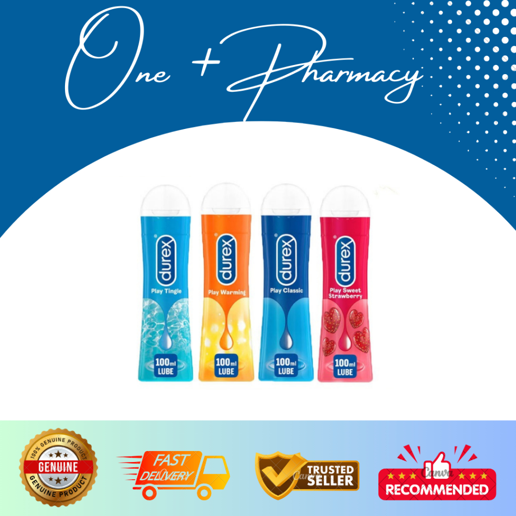 Durex lube play 100ml (tingling/ sweet strawberry/ warming) | Shopee ...