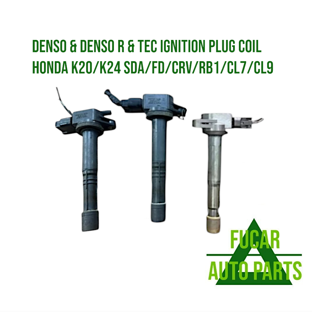 USED DENSO & DENSO R & TEC IGNITION PLUG COIL HONDA K20/K24 SDA/FD/CRV ...