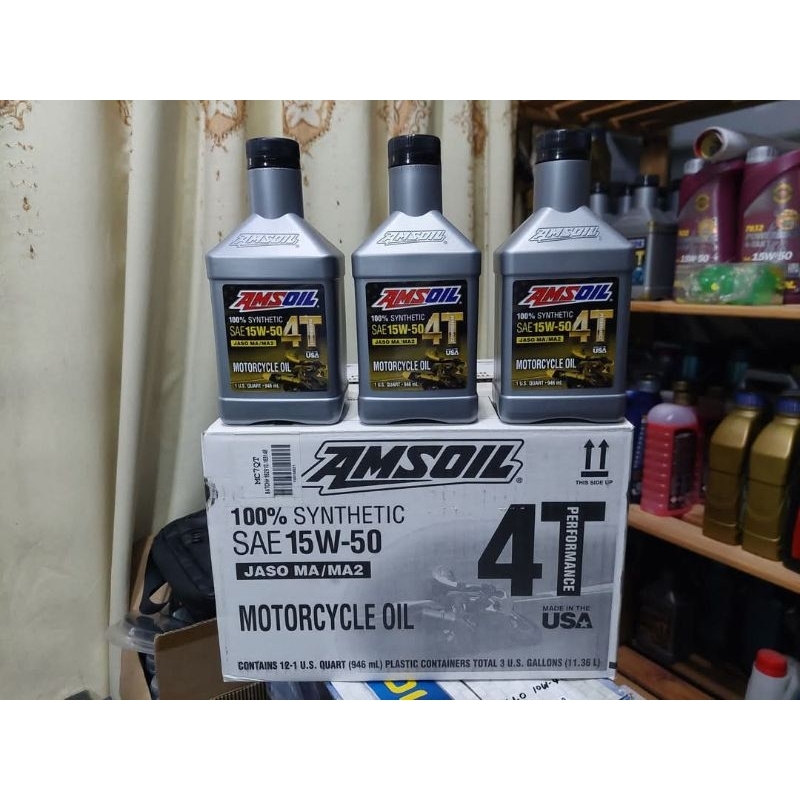 AMSOIL 15W-50 4T 946mL | Shopee Malaysia
