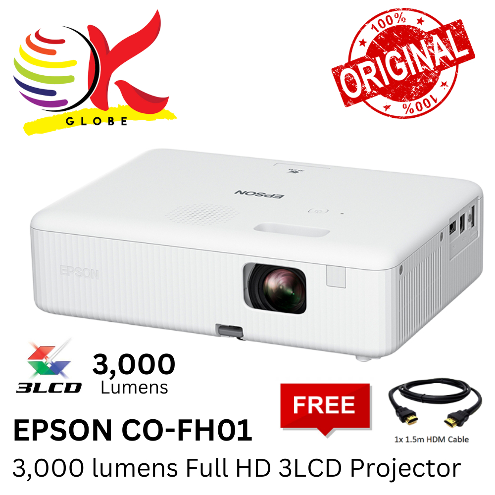 EPSON CO-FH01 3,000 LUMENS FULL HD (1080P) 3LCD PROJECTOR,WITH SPEAKER ...