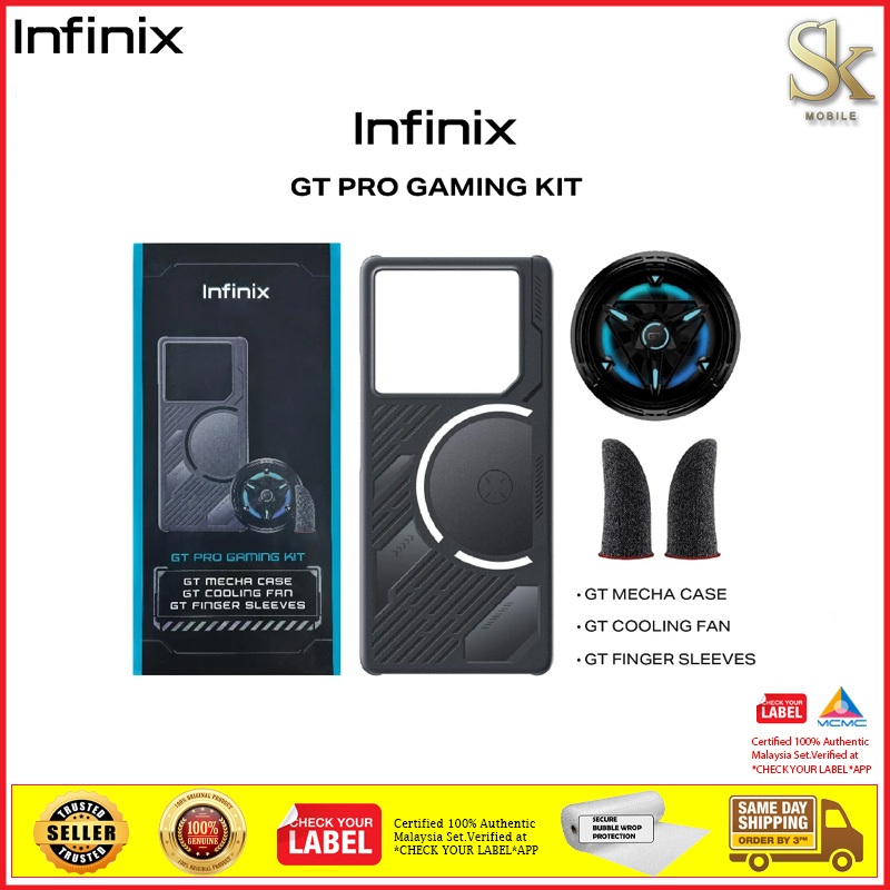 Infinix GT20Pro Gaming Kit | GT Mecha Case GT Cooling Fan GT Finger ...