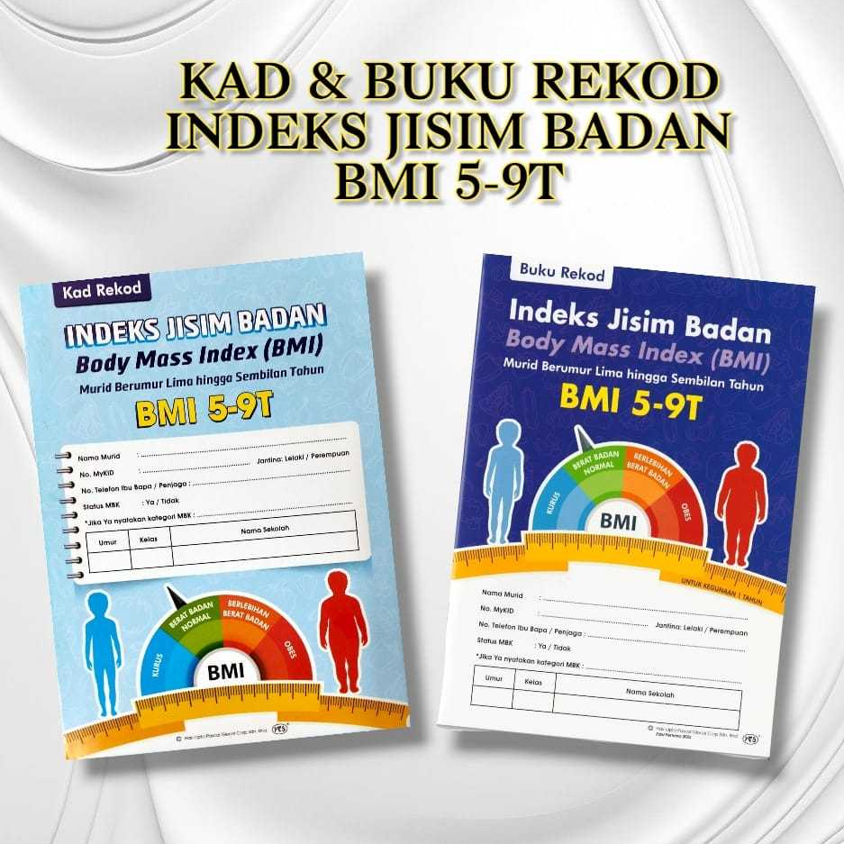 KAD & BUKU REKOD INDEKS JISIM BADAN BMI 5-9T | Shopee Malaysia