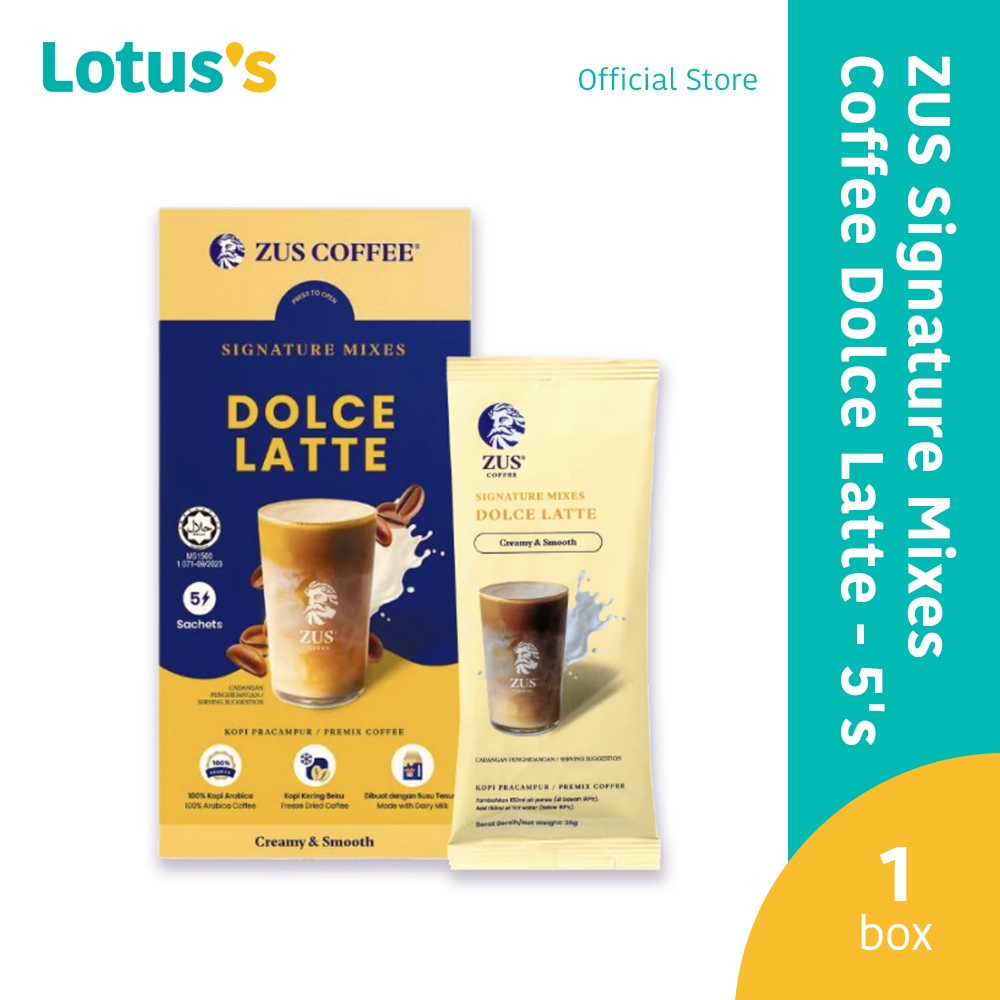 ZUS Signature Mixes Coffee Dolce Latte - 5's | Shopee Malaysia