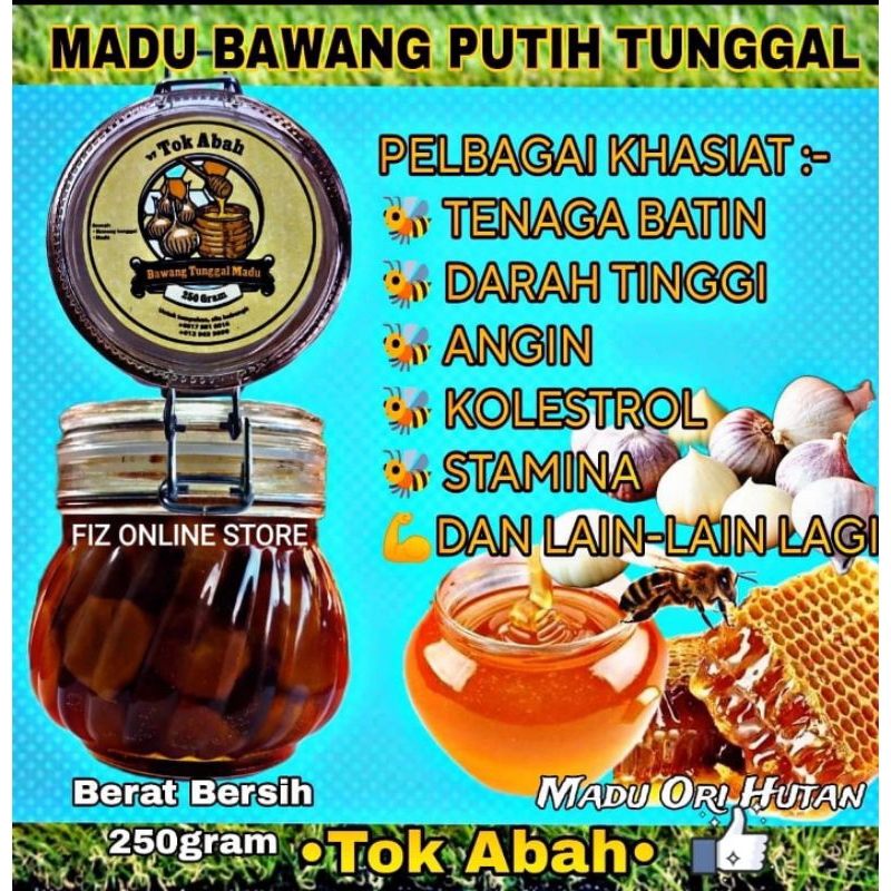 MADU BAWANG PUTIH TUNGGAL/HONEY GARLIC TOK ABAH / BAWANG PUTIH LANANG ...