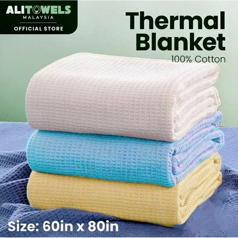 Selimut Viral Thermal Blanket Hospital 100% Cotton Blankets | Shopee ...
