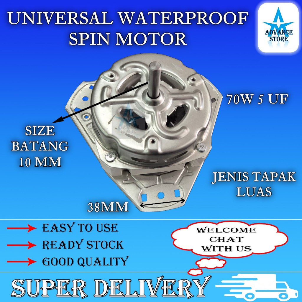 Wholesale Tapak Luas Universal Waterproof Washing Machine 70w Spin ...