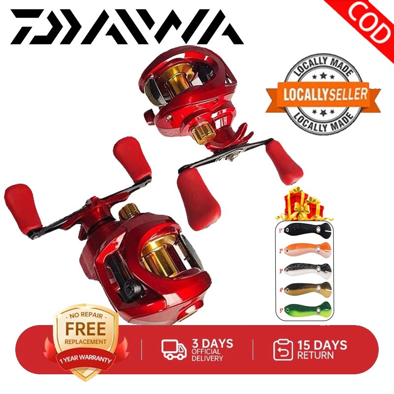 DAIWA Reel Bc Mesin Casting Mesin Pancing Fishing Reel 7.2:1 Gear Ratio ...