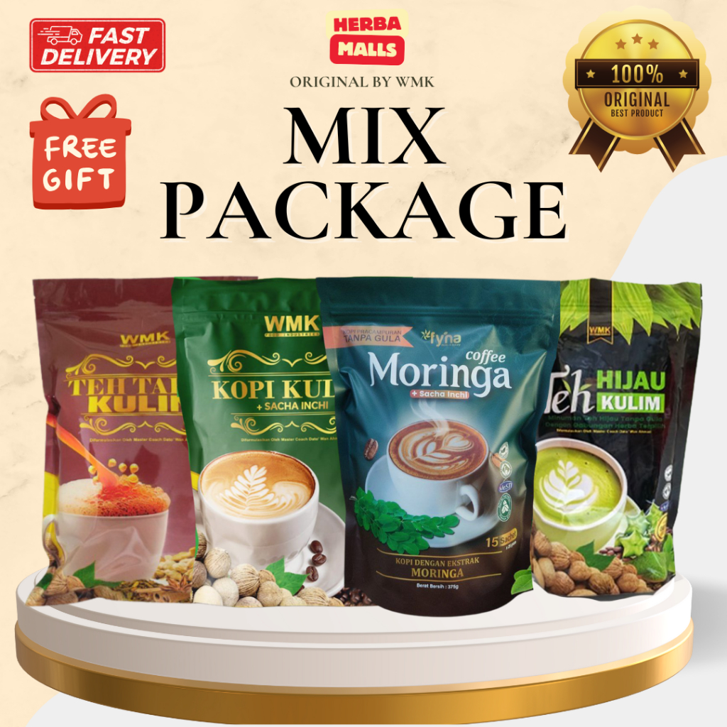[COMBO MIX] KOPI KULIM + KOPI MORINGA + TEH HIJAU MORINGA + TEH TARIK ...