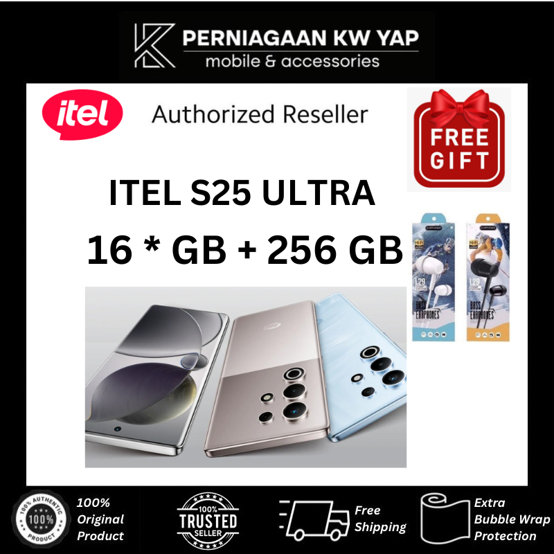 (NEW) ITEL S25 ULTRA 16 * GB + 256 GB 1 YEAR WARRANTY BY ITEL MALAYSIA ...