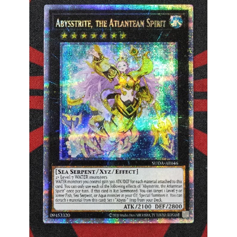 YUGIOH KONAMI SUDA-AE046 Abysstrite, the Atlantean Spirit (QCSR ...