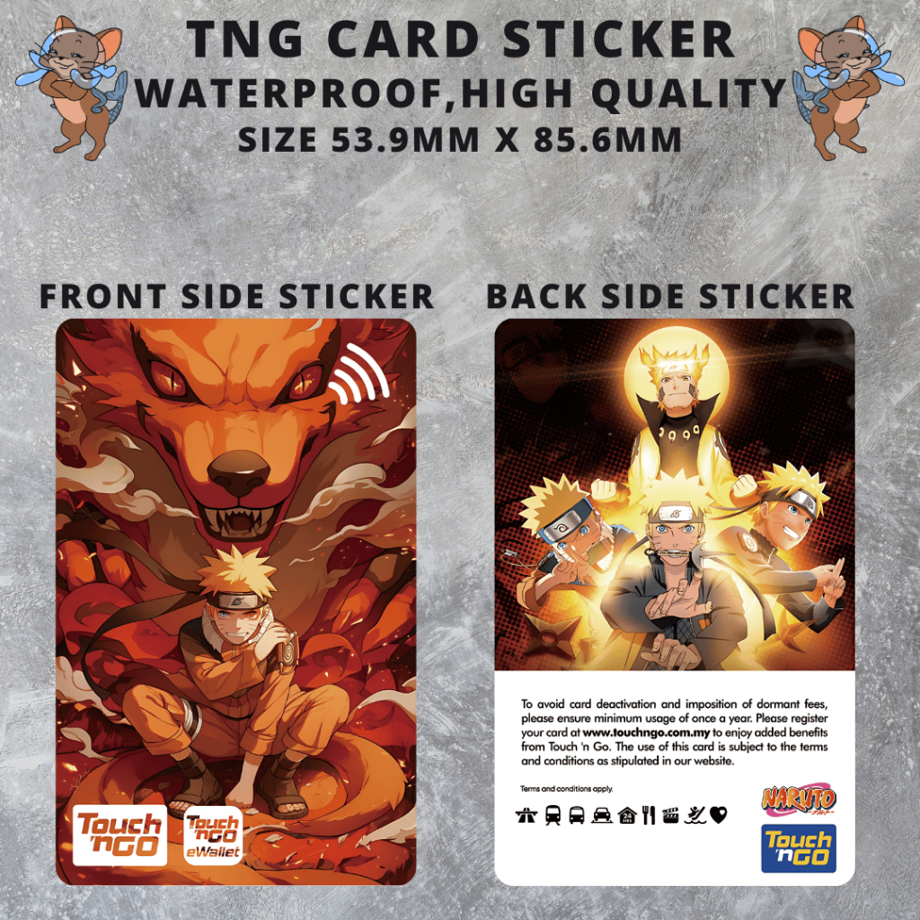 Naruto - Card Sticker/Touch n Go Card Sticker Cover | Shopee Malaysia