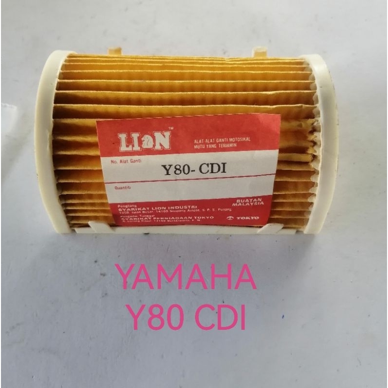 YAMAHA Y80 CDI NEW AIR FILTER CLEANER ELEMENT MADE IN MALAYSIA | Shopee ...