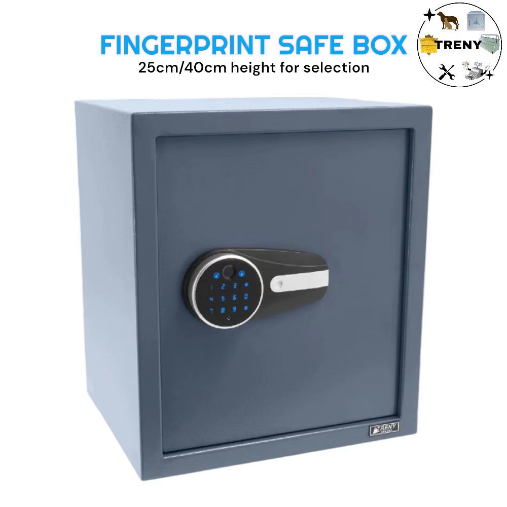 Safe Box Fingerprint Password Anti-Theft Safe Box for Home Alarm System ...