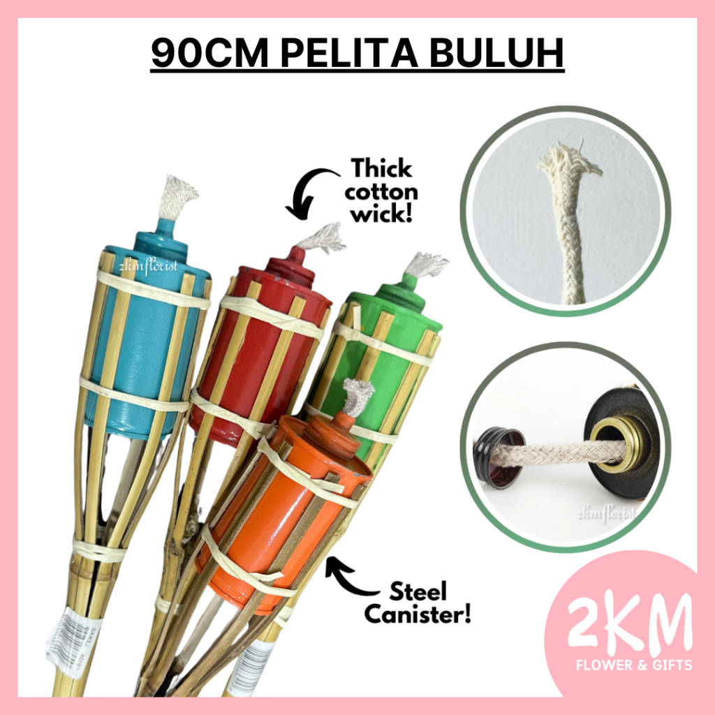90cm PELITA BULUH Raya Pelita Buluh Minyak Tanah Lampu Hari Raya 2025 ...