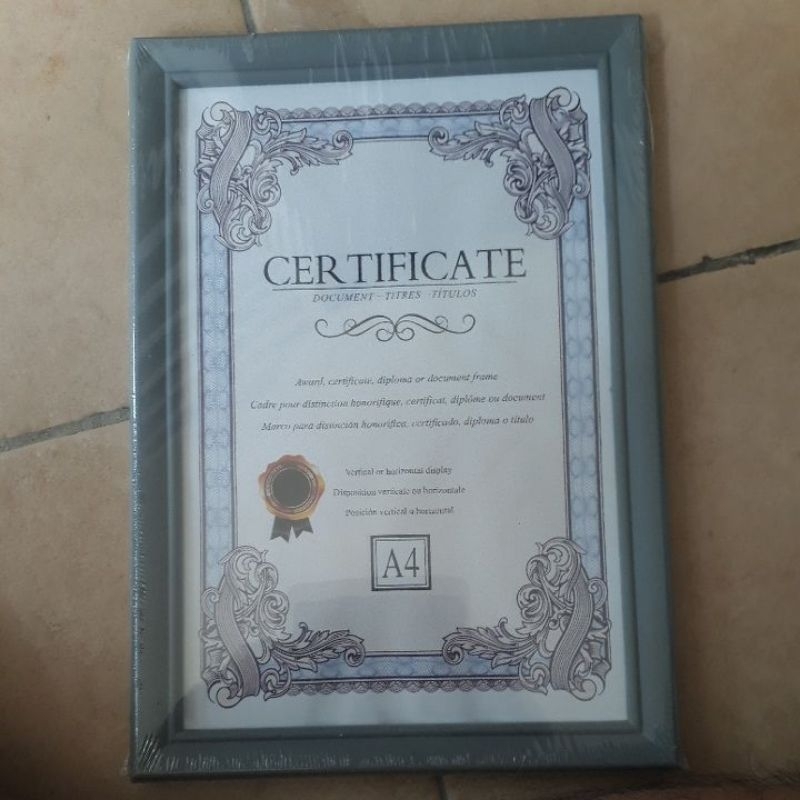 Document frame certificate frame sijil dokumen frame | Shopee Malaysia