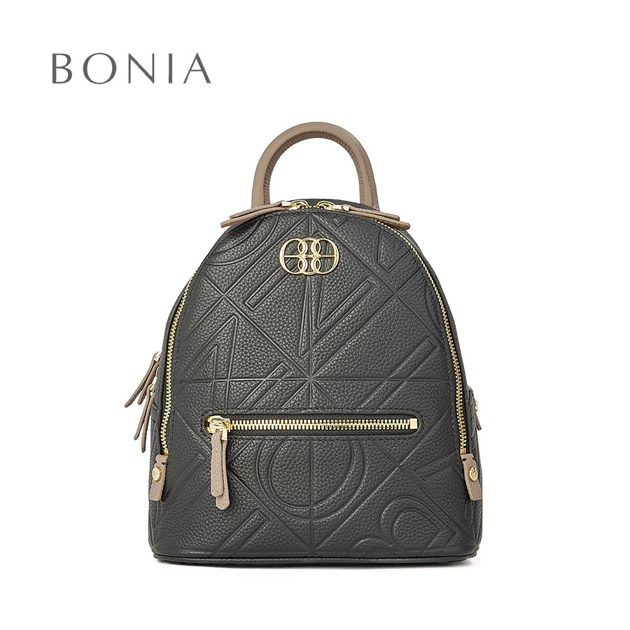 Bonia Black Camilla Mini Backpack | Beg sandang belakang | Shopee Malaysia
