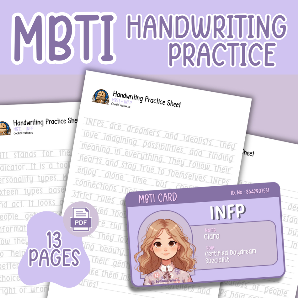 (PDF) handwriting practice book latihan tulisan cantik (mbti - infp ...