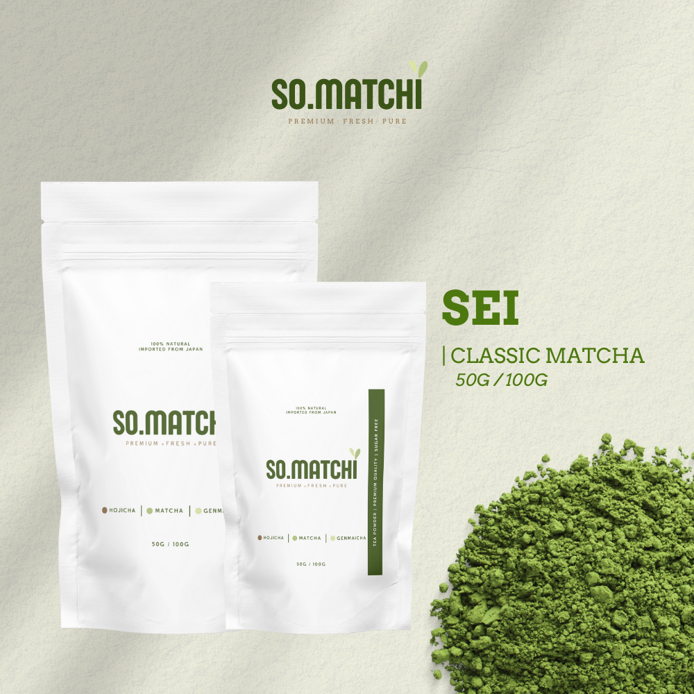 So.Matchi - SEI Classic Uji Matcha Japanese Matcha Green Tea Powder Uji Kyoto 50/100g 抹茶粉 [Halal ...
