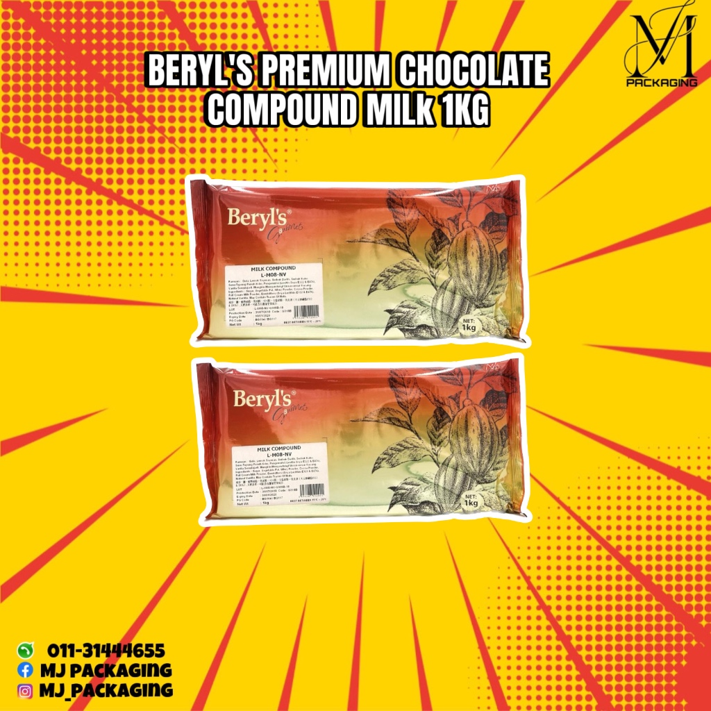 Beryls Milk Chocolate Compound Bar 1kg | Shopee Malaysia