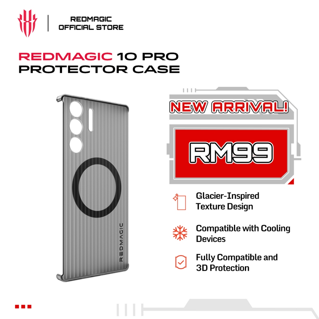 REDMAGIC 10S / 10 Pro Protective Case | Ergonomic Grip | 3D ...