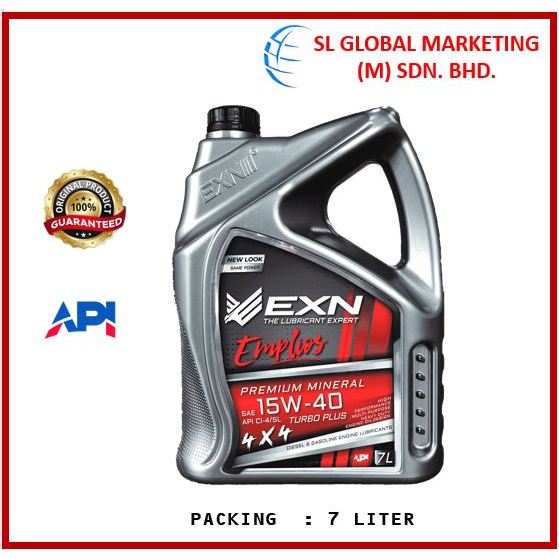 EXN ENGINE OIL - EMPLIOS 4X4 SAE 15W-40 PREMIUM MINERAL - 7 LITER ...