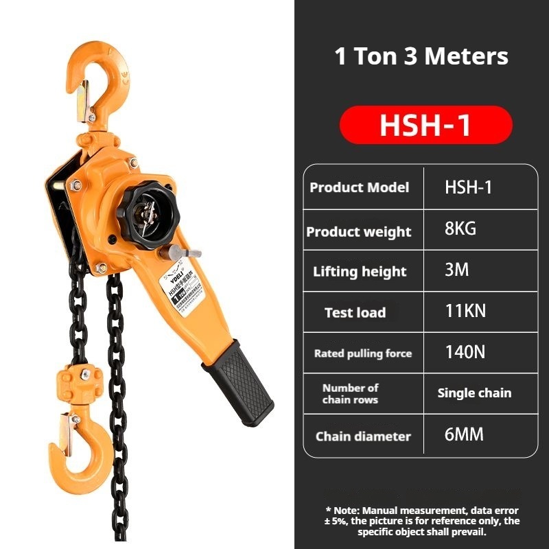 🔥Ready Stock🔥Hand Chain Block Hand Winch Manual Hoist 1Ton 1.5M、3M Pengangkat manual 手扳葫芦 手动提升机 ...