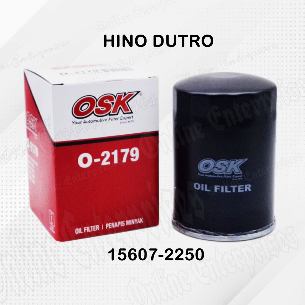 OSK O-2179 Oil Filter Hino Dutro O-8211 4BD1 4BG1 EX100/EX120/SK04N2 ...