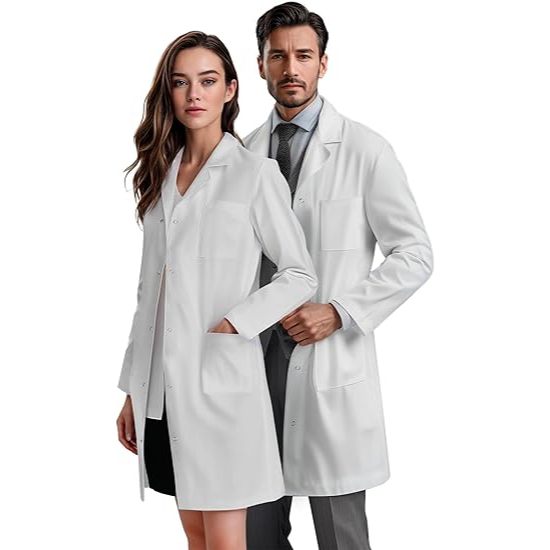 Ready stock Lab coat men Ladies coat Laboratory long sleeve Doctor Gown ...