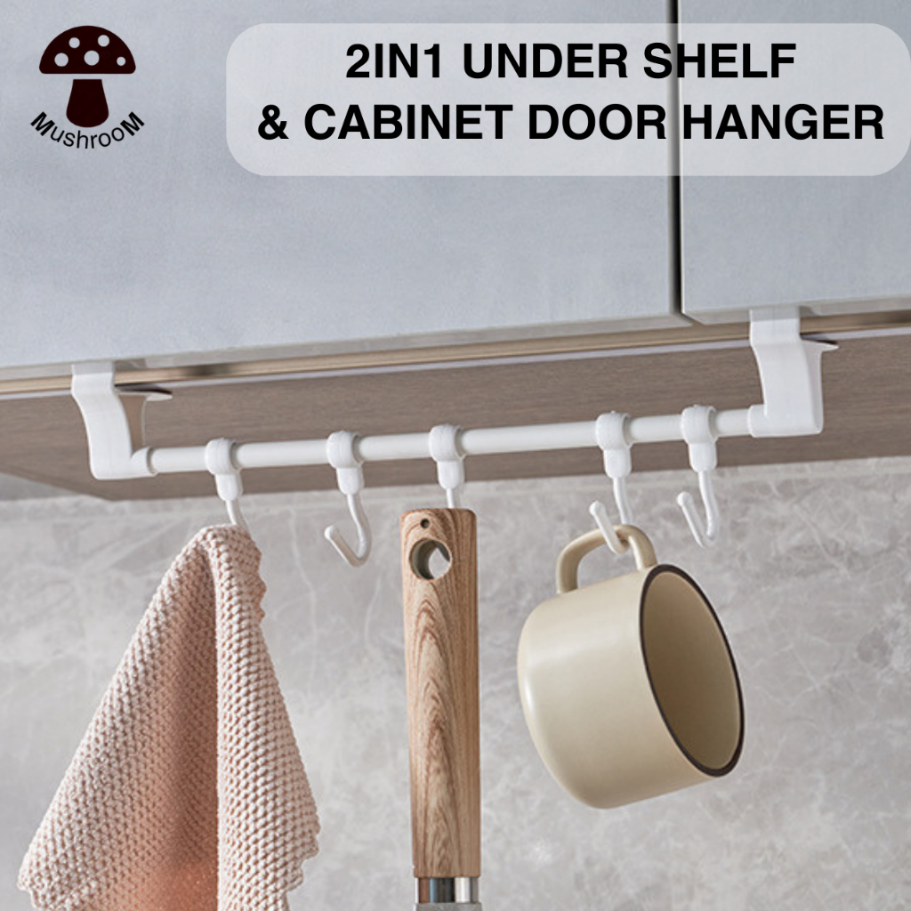 MM Door Hanger Cabinet Hook Under Shelf Organizer Multifunction Hanger ...