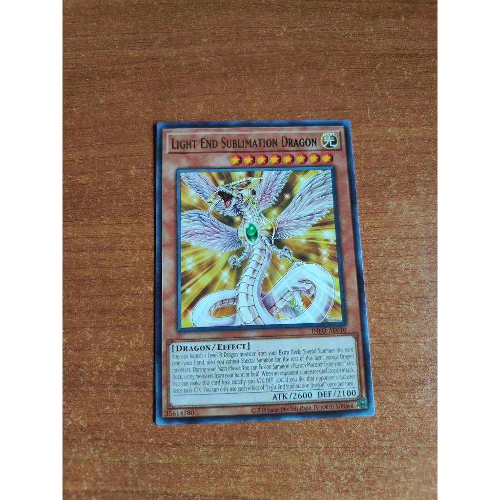 Yugioh : INFO-JP010 INFO-AE010 Light End Sublimation Dragon (R) | Shopee Malaysia