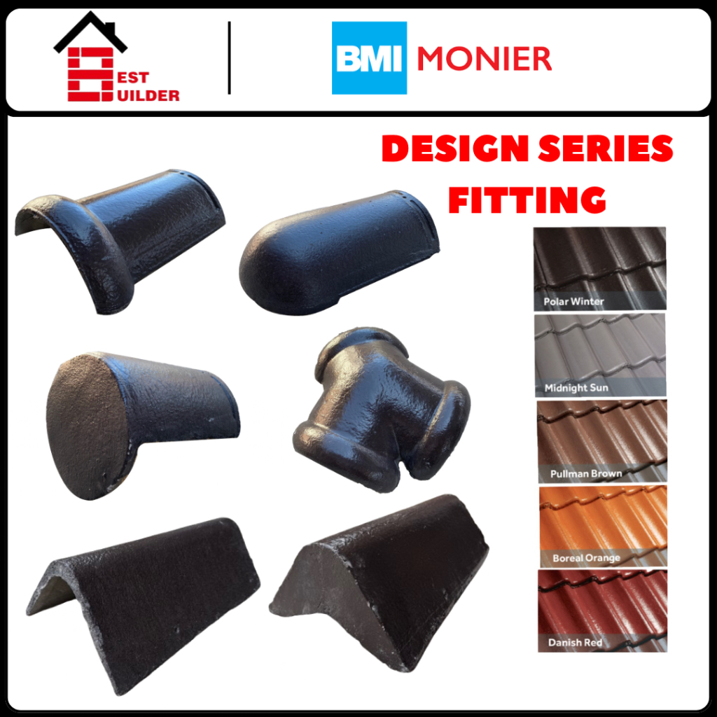 MONIER Design Series Fittings Round Fittings Ridge Tile Roof Tiles ...