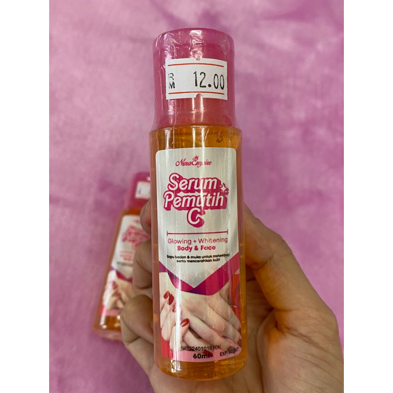SERUM PEMUTIH C GLOWING + WHITENING (BODY & FACE) | Shopee Malaysia