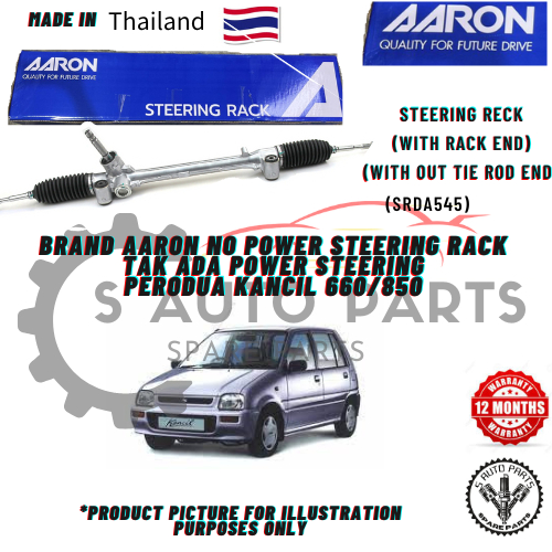 PERODUA KANCIL 660/850 STEERING GEAR RACK -BRAND 100% AARON (TAK ADA ...