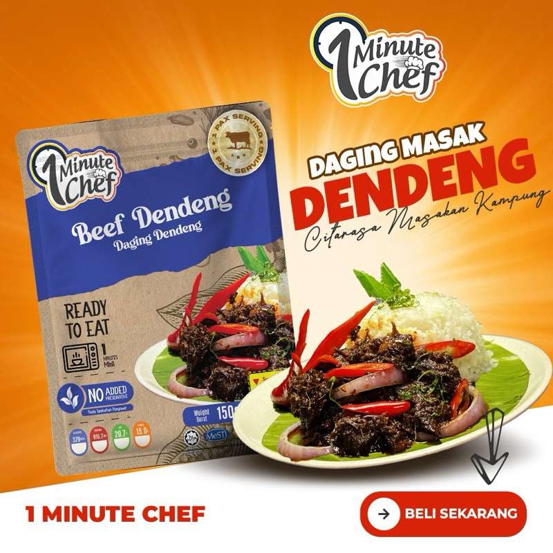 1 Minute Chef Daging Masak Dendeng | Shopee Malaysia