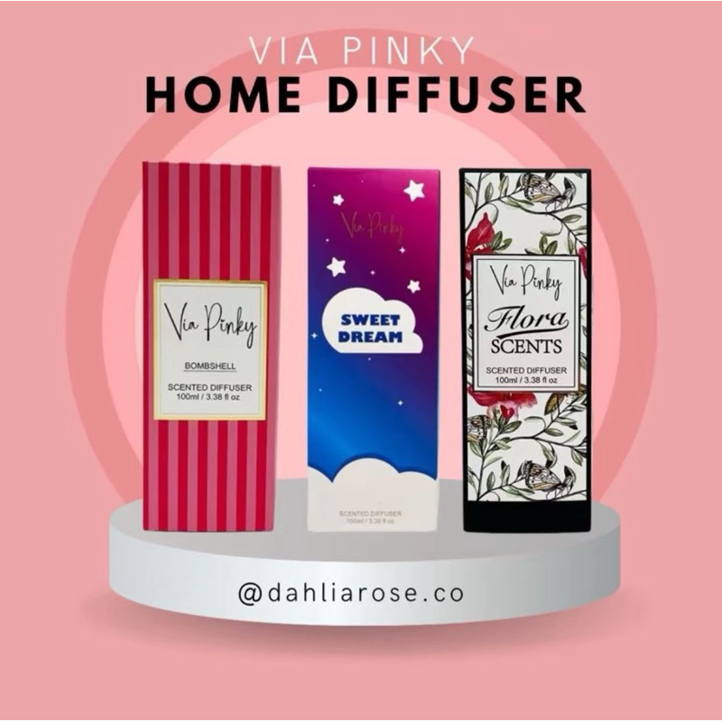 VIA PINKY HOME DIFFUSER PEWANGI RUMAH VIRAL NO 1 MALAYSIA | Shopee Malaysia